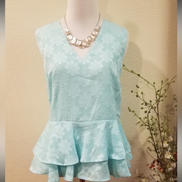 Tommy Hilfiger | Tops | Bnwt Tommy Hilfiger Aqua Pendulum Blouse | Poshmark